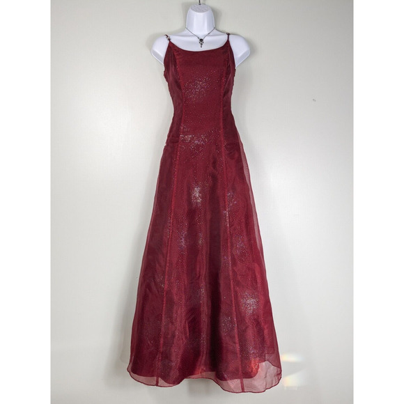 Night Scene | Dresses | Vintage 9s Prom Dress Maxi Ball Gown Goth ...